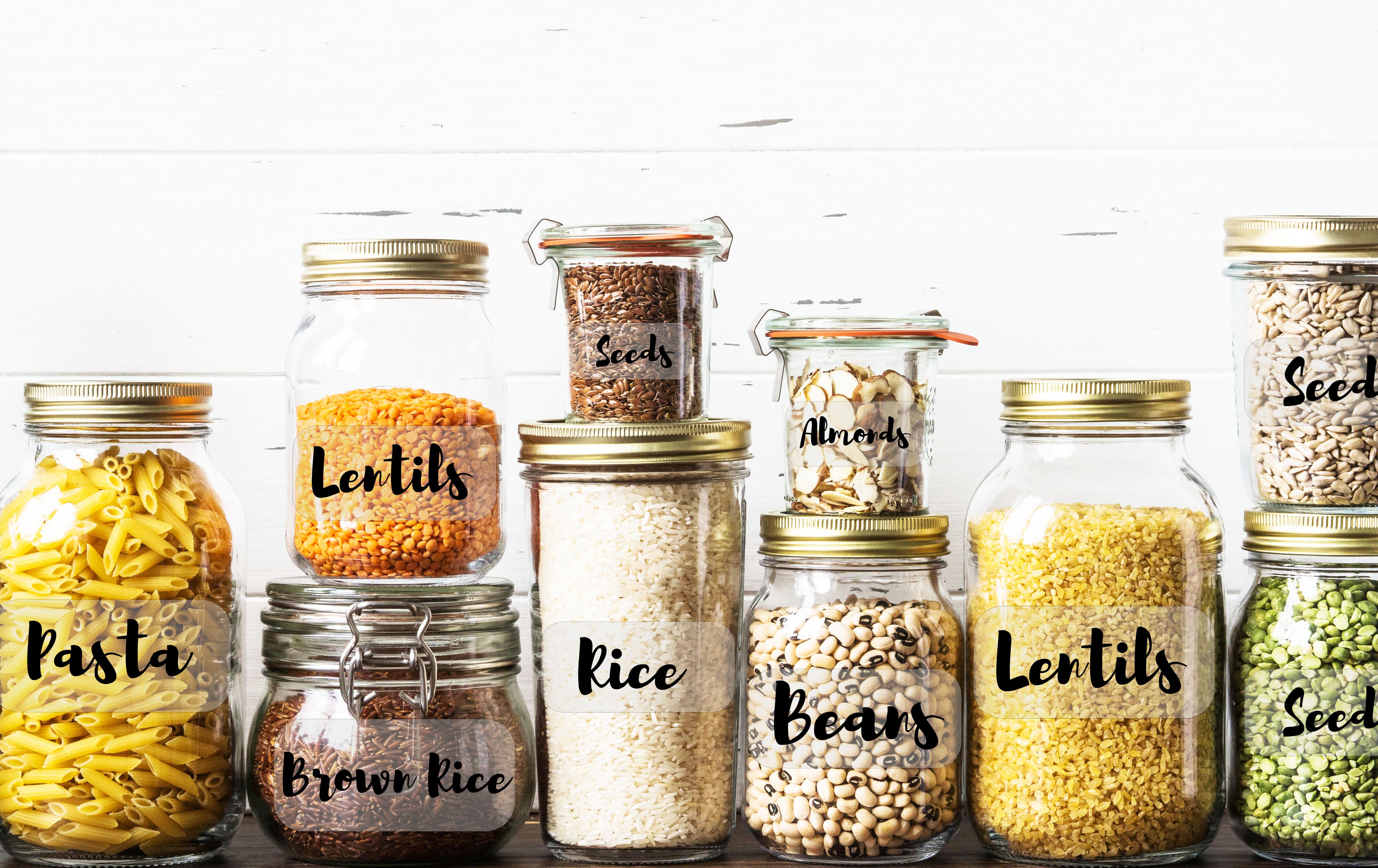 Kitchen Storage Stickers | Clear – gogoprintuk